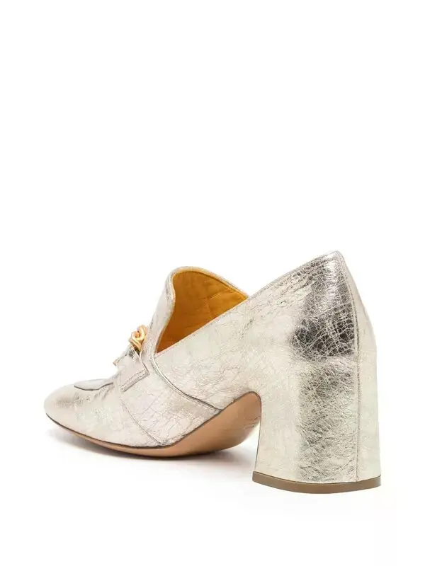 MADISON MAISON Block Heel Loafers With Chain Detailing