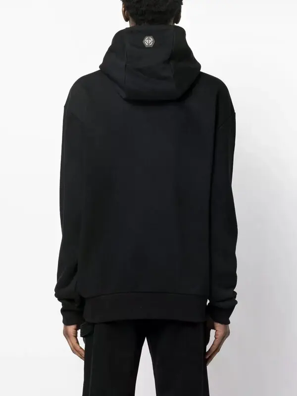 Philipp Plein Heart & Dagger Print Hoodie