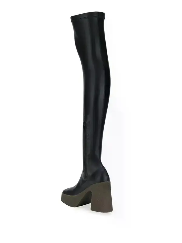 Stella McCartney Platform Thigh-high Boots With Square Toe