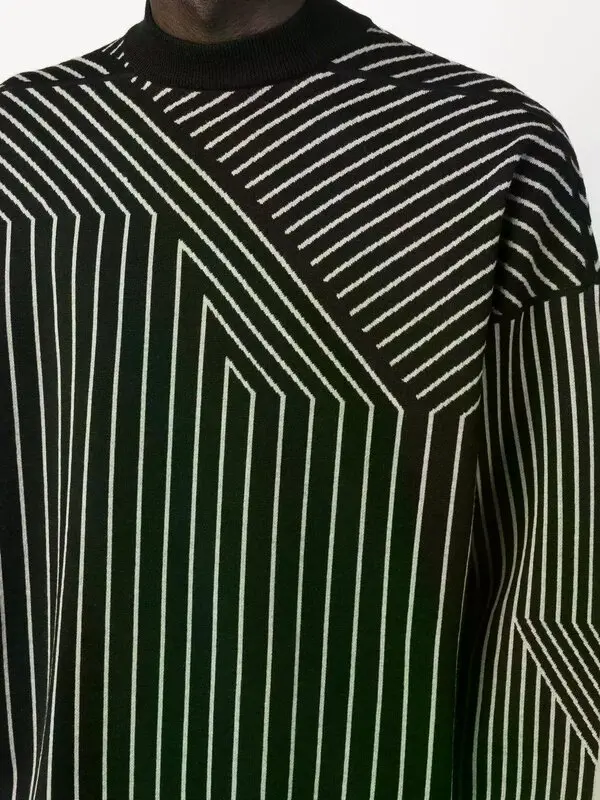 Rick Owens Multi-stripe Virgin Wool Jumper