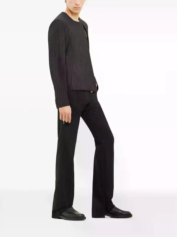 COURREGES Heritage Pinstripe Wool Trousers
