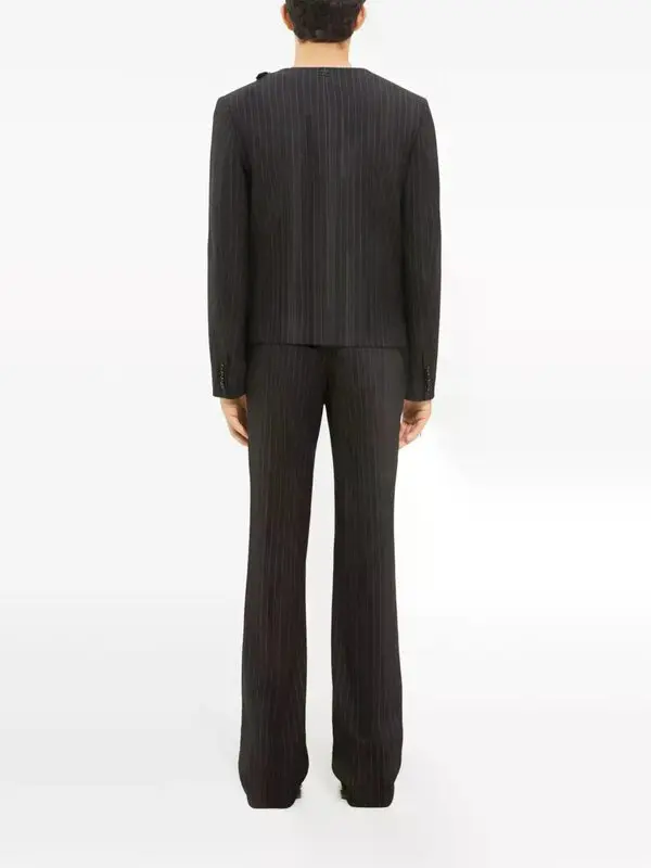 COURREGES Heritage Pinstripe Wool Trousers