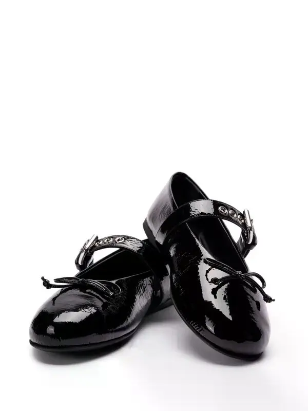 Miu Miu Patent Leather Ballerina Flats