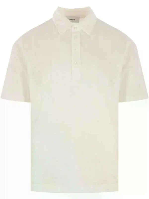LARDINI Linen Polo Shirt