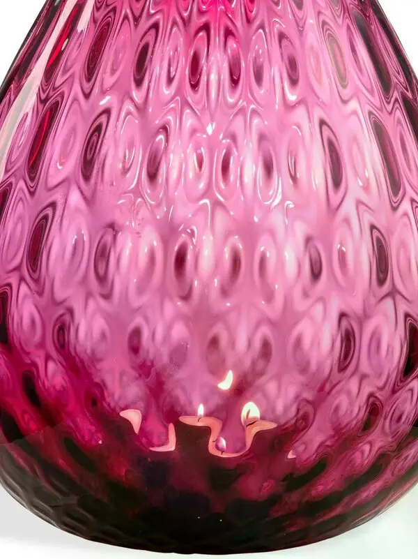 NASONMORETTI Glass Candle Holder - Red