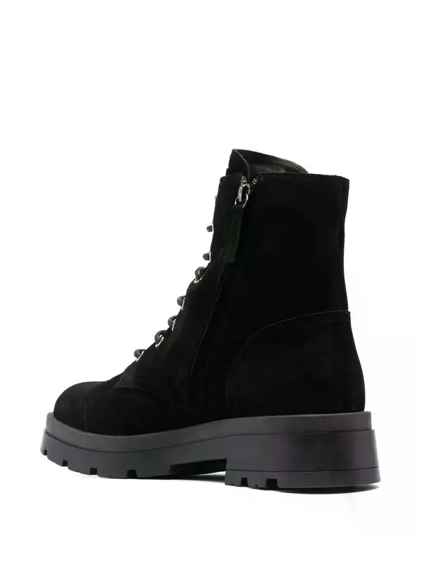 GIUSEPPE ZANOTTI Rombos Suede Combat Boots