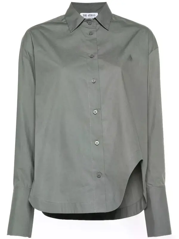 Attico Eliza Logo-embroidered Shirt