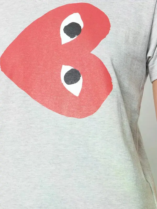 Play Comme Des Garcon Contrast Logo T-shirt