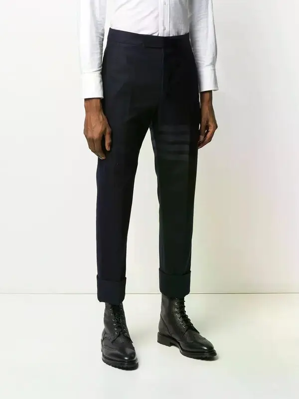 Thom Browne Tonal 4-bar Flannel Trousers