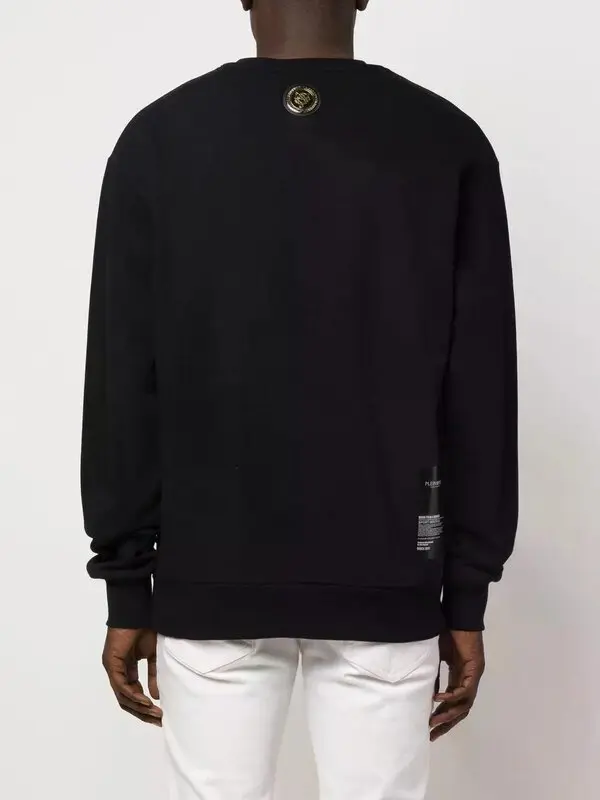 PLEIN SPORT Tiger Head Logo-print Sweatshirt - Black