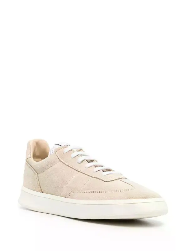 SPALWART Logo Patch Low-top Suede Sneakers - Neutrals