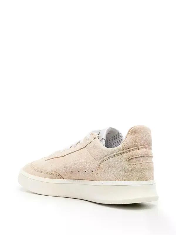 SPALWART Logo Patch Low-top Suede Sneakers - Neutrals
