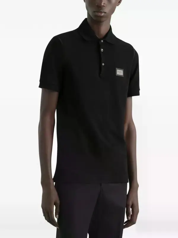 Dolce & Gabbana Logo-tag Piqué Polo Shirt