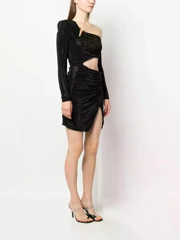 Philipp Plein Rhinestone Embellished Cut-out Dress