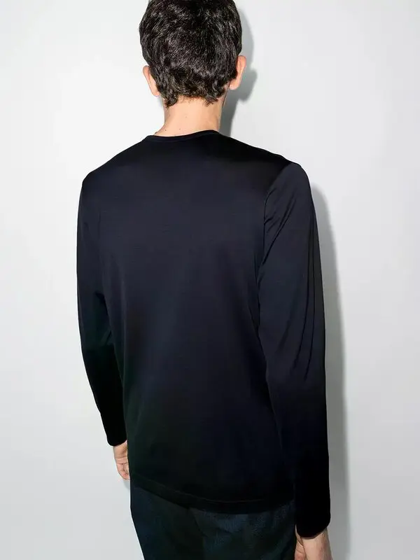 Sunspel Long-sleeve T-shirt - Blue