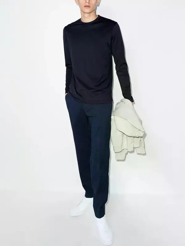 Sunspel Long-sleeve T-shirt - Blue