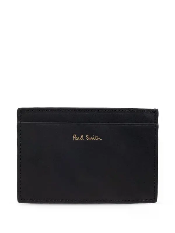 Paul Smith Striped Card Holder - Black