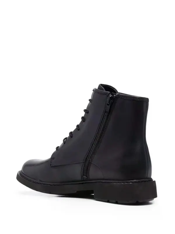 Camper Ankle Lace-up Fastening Boots - Black