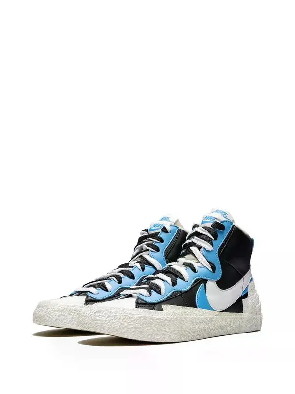 Nike X Sacai Blazer Mid University Blue Sneakers - Black