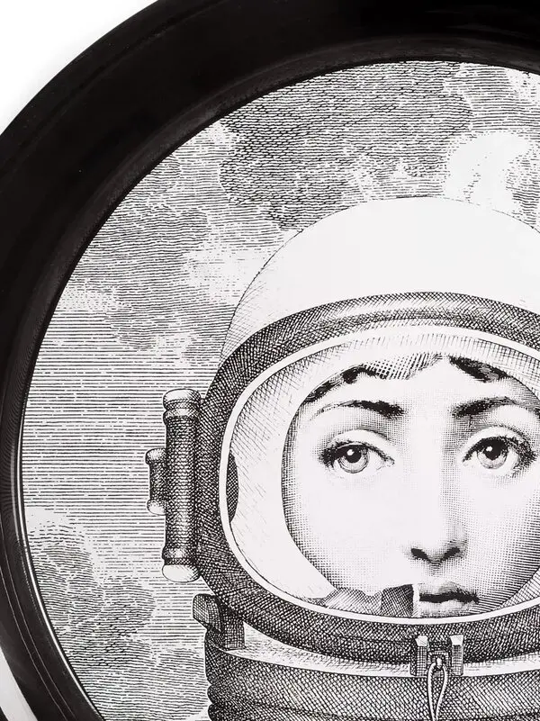 FORNASETTI Palombara Hand-decorated Tray - Black