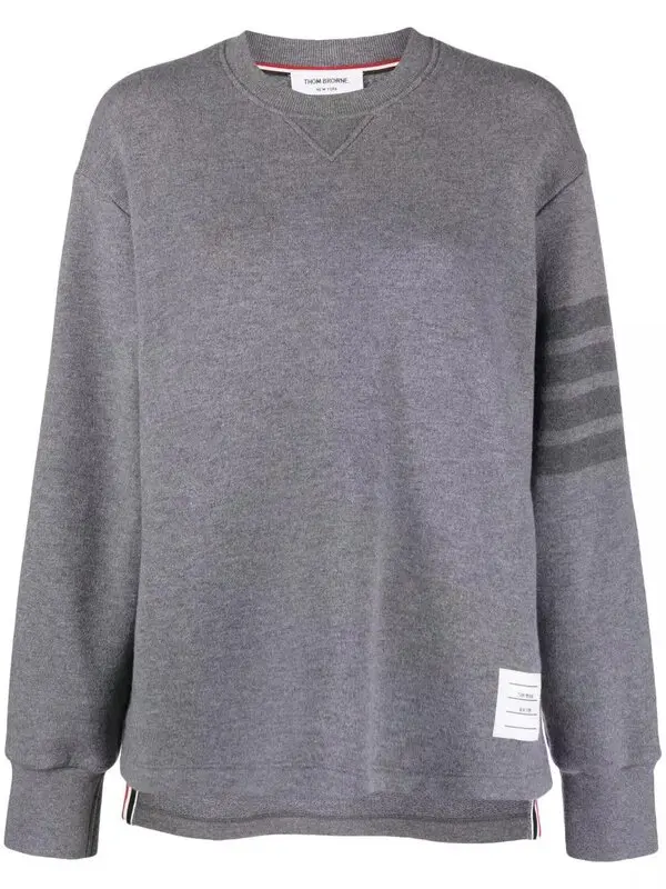 Thom Browne Crewneck Jumper With Signature Striping