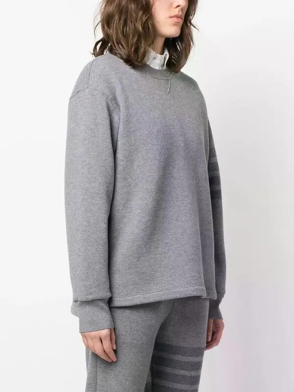 Thom Browne Crewneck Jumper With Signature Striping