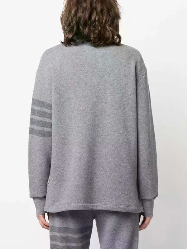Thom Browne Crewneck Jumper With Signature Striping