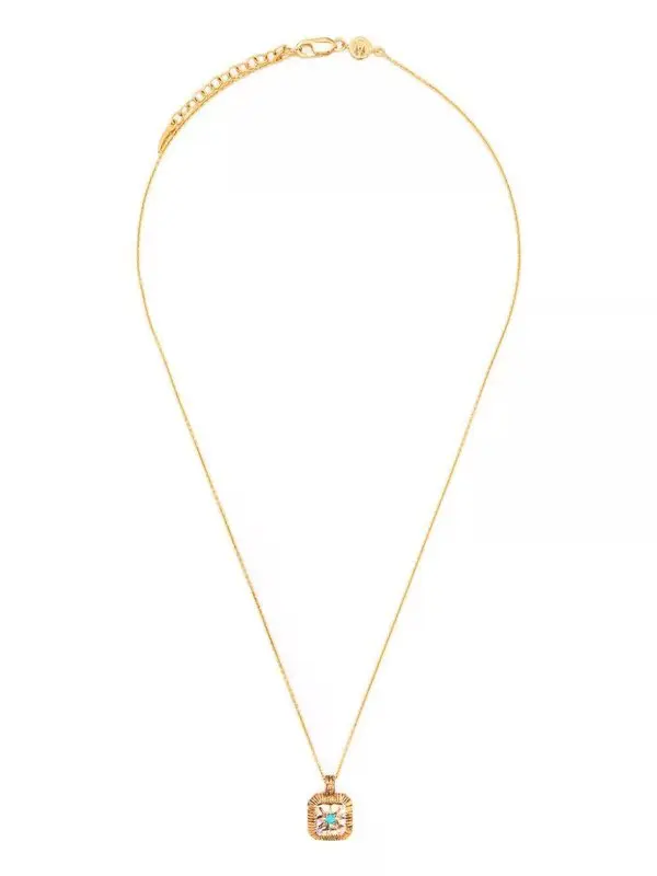 MISSOMA Plated Sterling Silver Stone Pendant Necklace