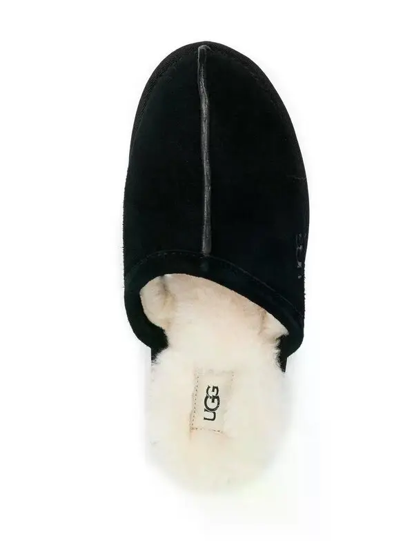 UGG Shearling Lined Sliders - Black