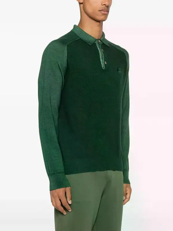 Etro Pegaso Motif Fine Knit V-neck Cardigan