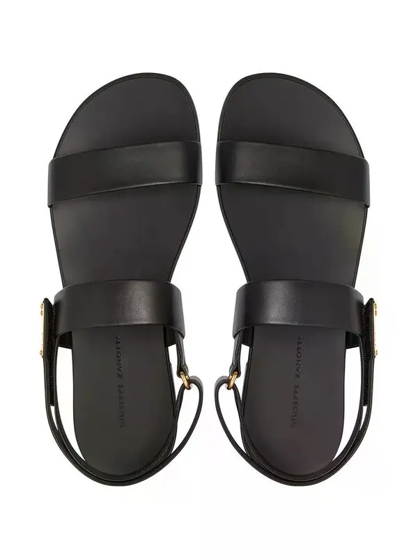 GIUSEPPE ZANOTTI Shaun Logo-plaque Sandals