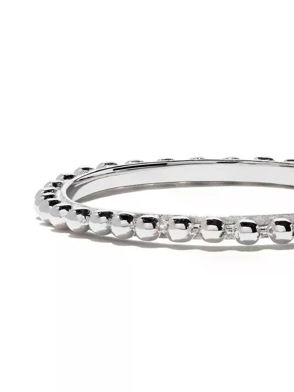 WOUTERS & HENDRIX 18kt White Gold Ball Chain Ring - Silver