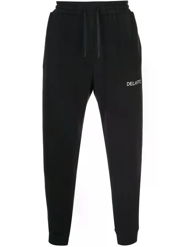 DELANTIC Ea Velour-lined Track Pants - Blue