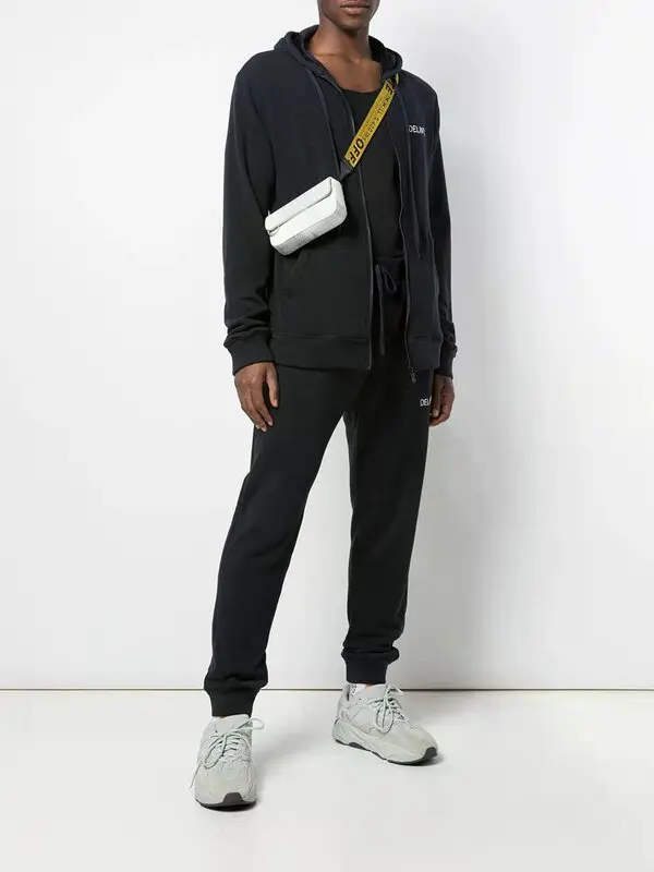 DELANTIC Ea Velour-lined Track Pants - Blue