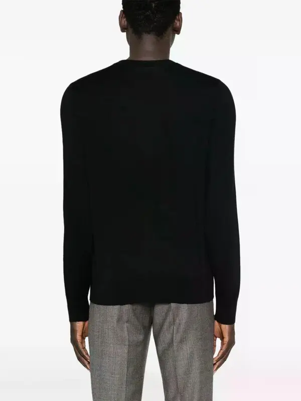Dsquared2 Virgin Wool Jumper With Embroidered Logo