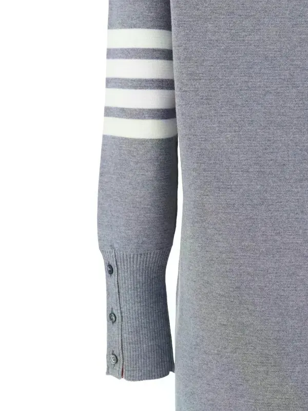 Thom Browne Milano Stitch Merino Cardigan - Grey