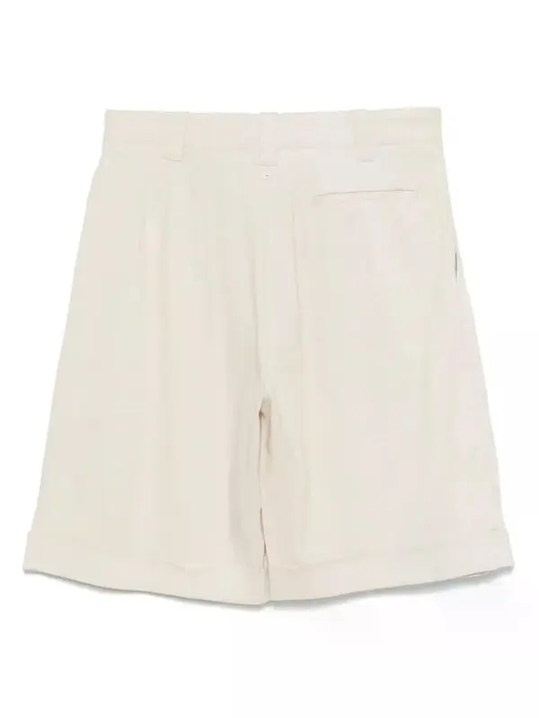 Lorena Antoniazzi Pleated Linen Blend Shorts