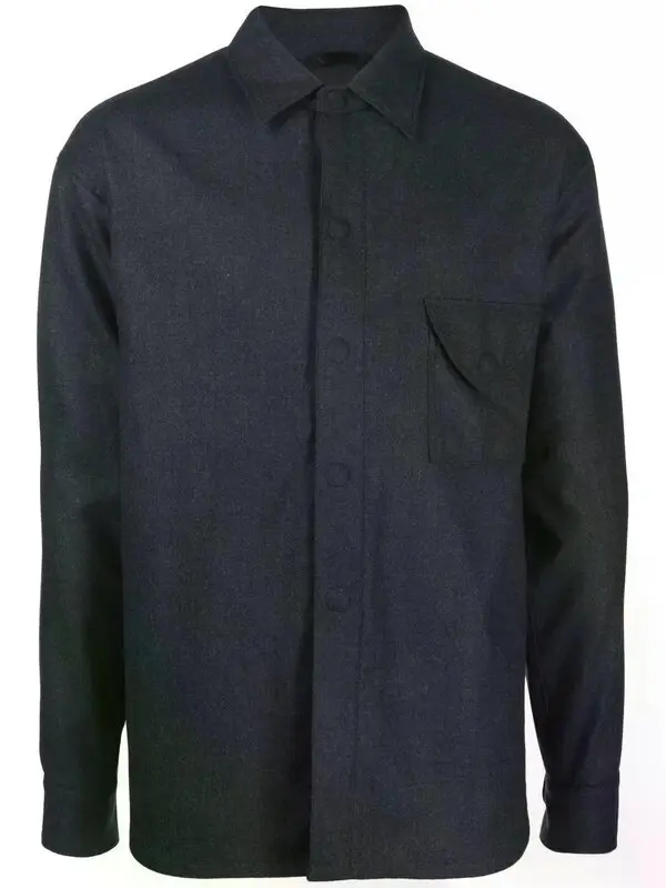Giorgio Armani Wool Shirt Jacket