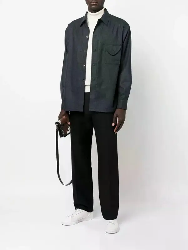 Giorgio Armani Wool Shirt Jacket