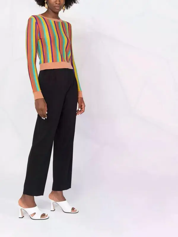 BLANCA VITA Passiflora Tailored Trousers - Black
