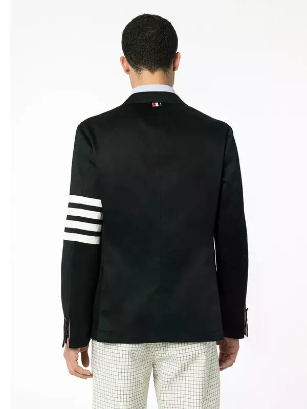 Thom Browne Unconstructed 4-bar Single-breasted Blazer