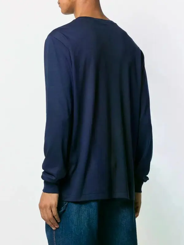 Polo Ralph Lauren Embroidered Long-sleeved T-shirt - Blue