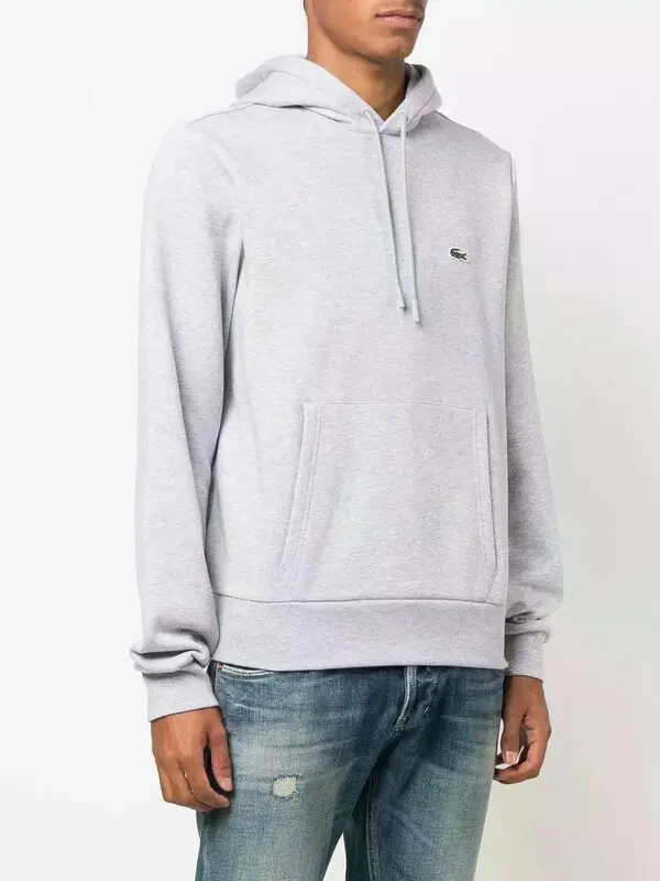 Lacoste Logo-patch Fleece Hoodie