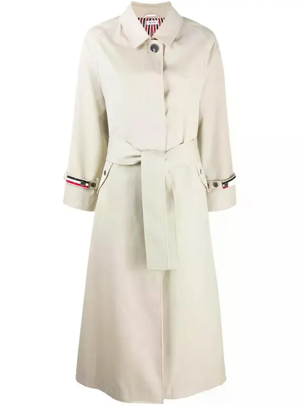 Thom Browne Raglan-sleeve Waterproof Trench Overcoat