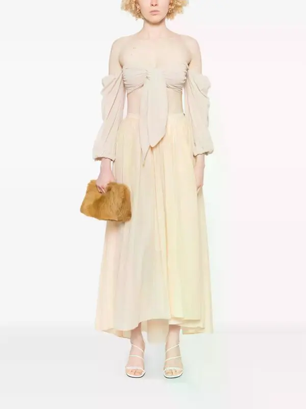 Philosophy Di Lorenzo Serafini Draped Detail Top - Neutrals