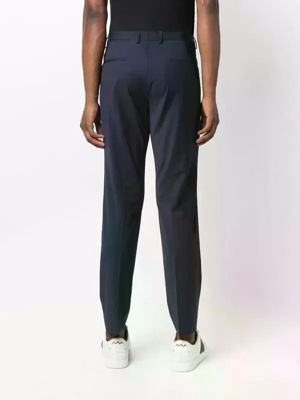 Hugo Straight-leg Suit Trousers In Navy - Blue