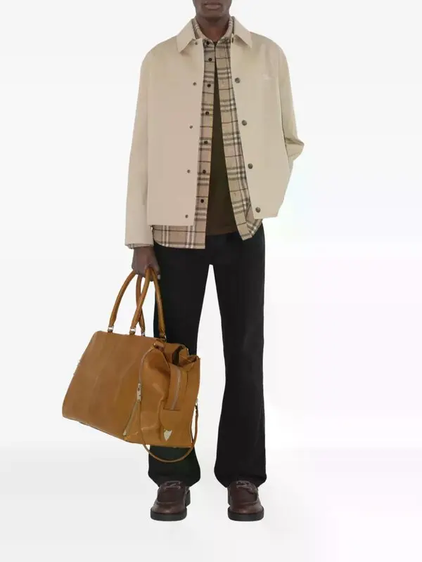 Burberry Gabardine Jacket With Equestrian Knight Motif