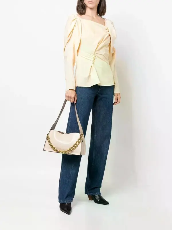 Manu Atelier Kesme Leather Shoulder Bag - Neutrals