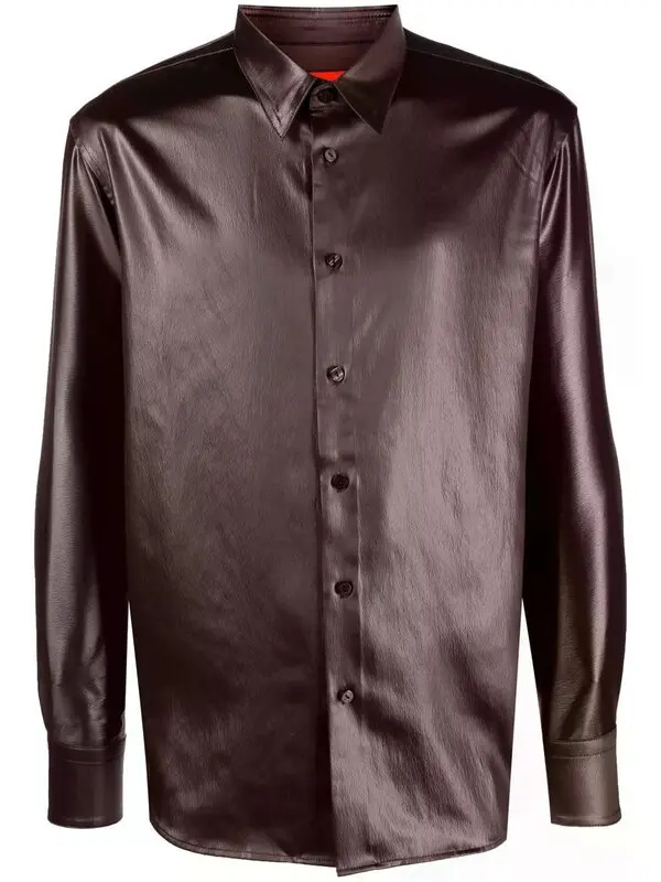 Eckhaus Latta Metallic Long-sleeve Shirt