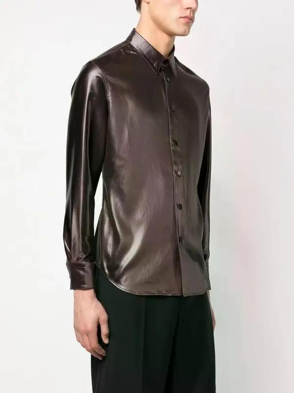 Eckhaus Latta Metallic Long-sleeve Shirt